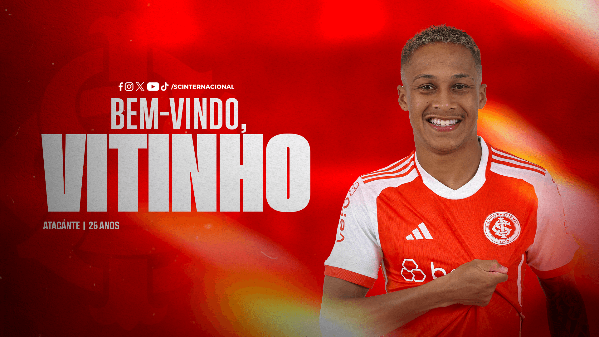 SC Internacional anuncia 1º reforço de 2025: Vitinho